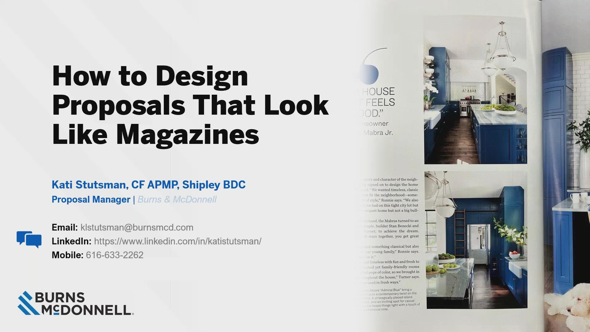 Design Proposals That Look Like Magazines | APMP TV | Video & Webinar ...