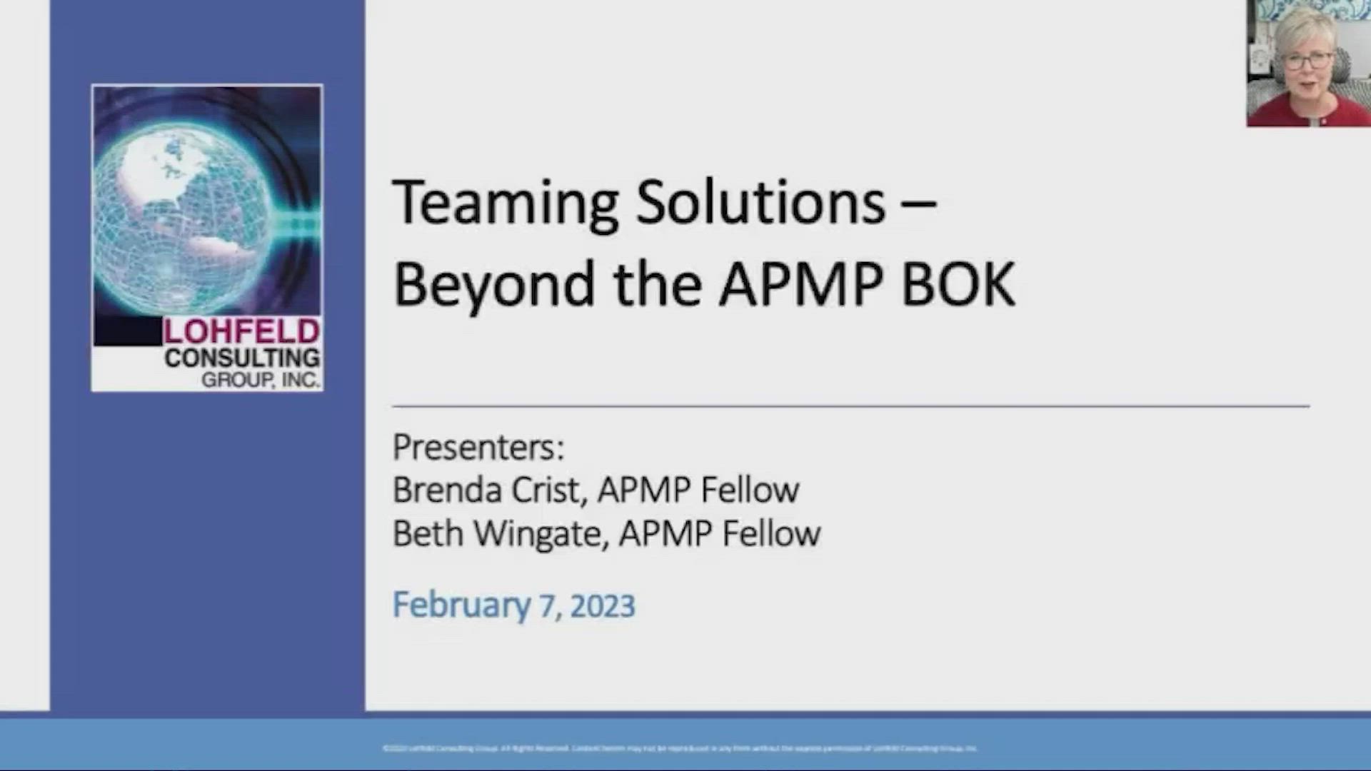 APMP TV | Video & Webinar Library